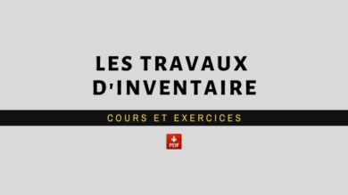 Les Travaux D Inventaire Cours Pdf Eco Gest