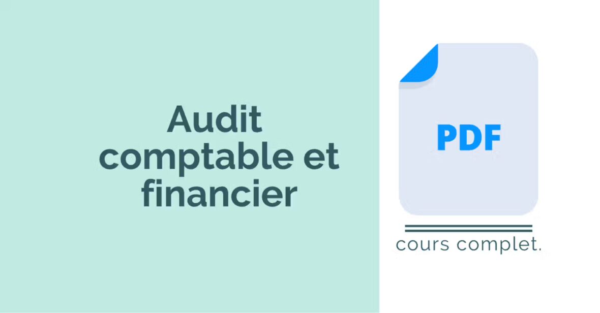 Audit comptable et financier PDF Cours • Eco-Gest
